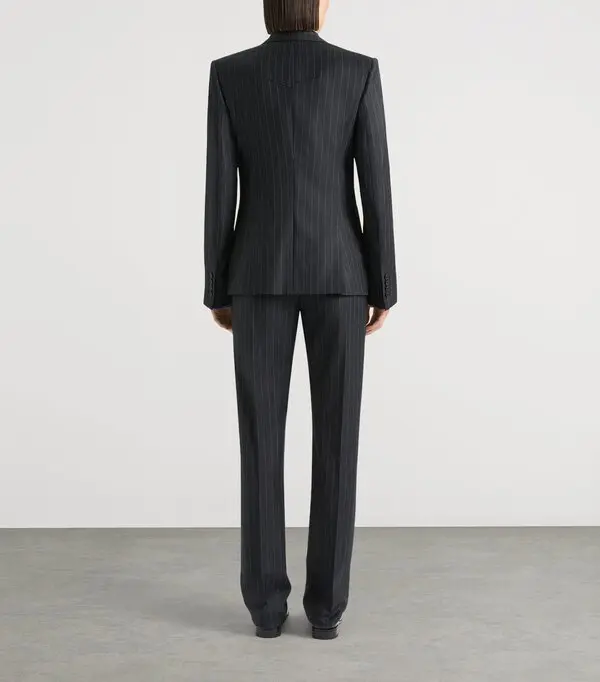 Givenchy Wool Stripe Straight Trousers