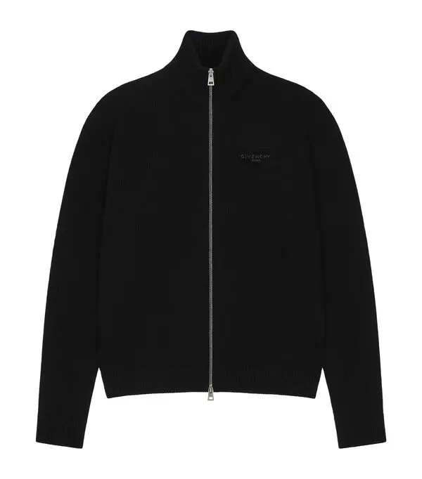 Givenchy Wool-cashmere Couture Seam Zip-up Cardigan