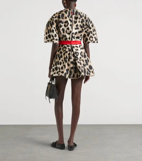 Givenchy Leopard Cocoon Mini Dress
