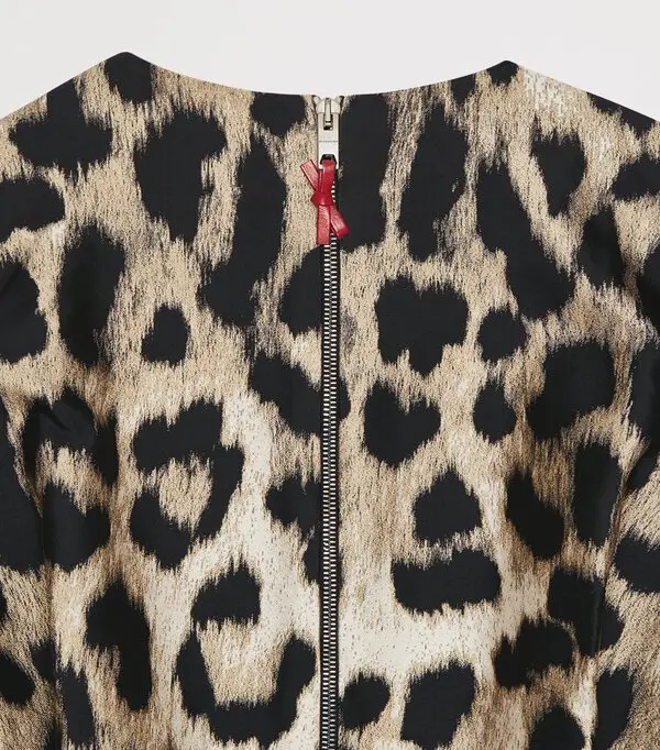 Givenchy Leopard Cocoon Mini Dress