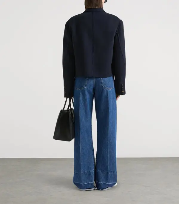 Givenchy Wool-cashmere Cropped Blazer