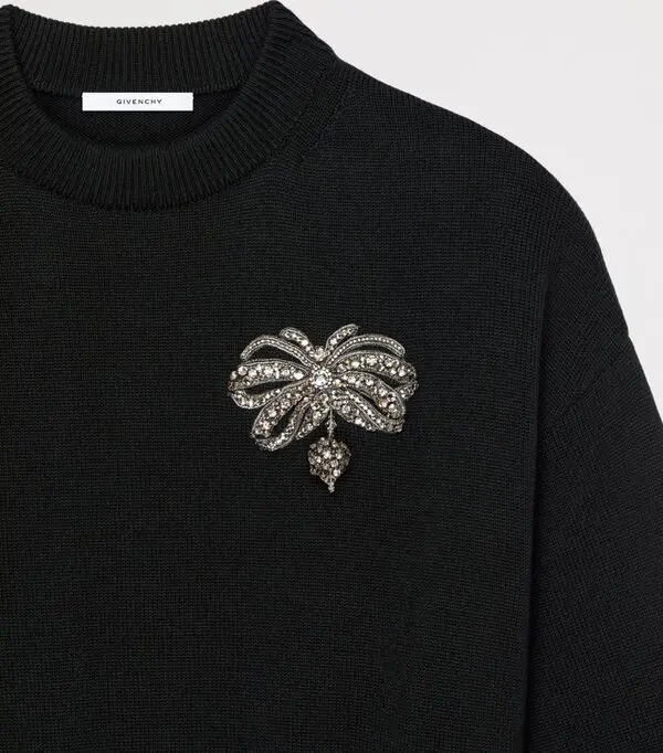 Givenchy Wool-cotton Embellished Sweater