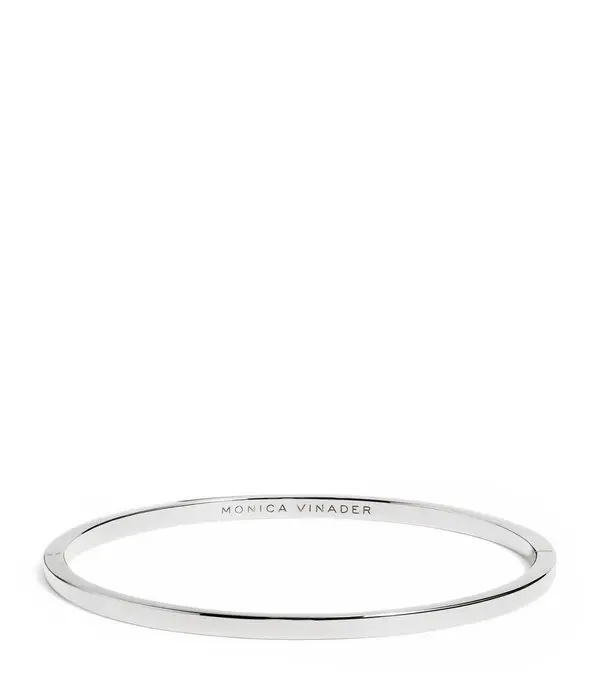 Monica Vinader Sterling Essential Slim Bangle