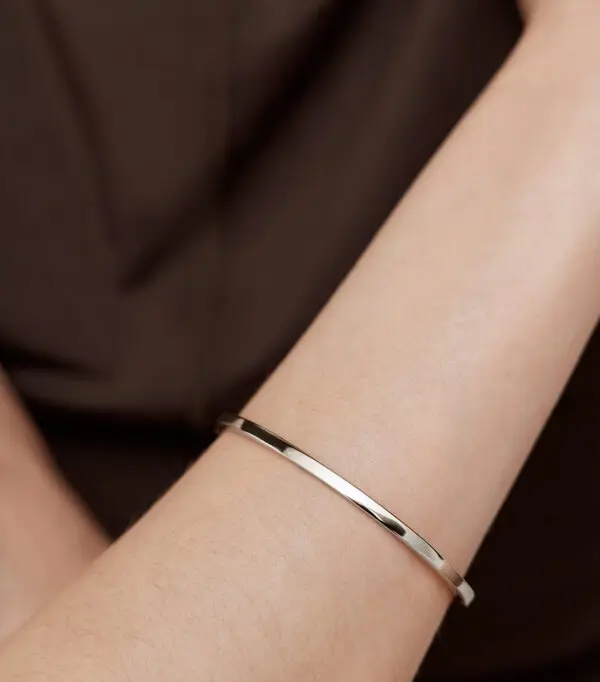 Monica Vinader Sterling Essential Slim Bangle