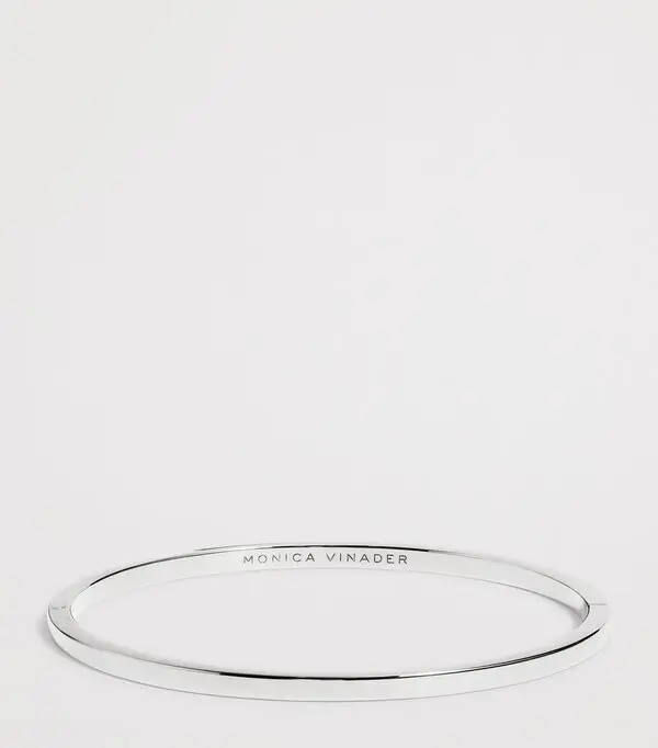 Monica Vinader Sterling Essential Slim Bangle