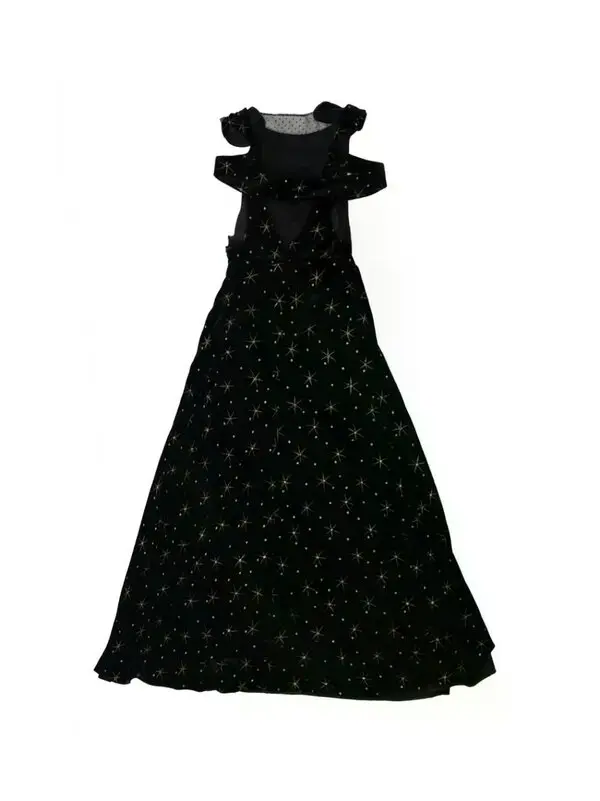Valentino Garavani Star-print Cold-shoulder Dress