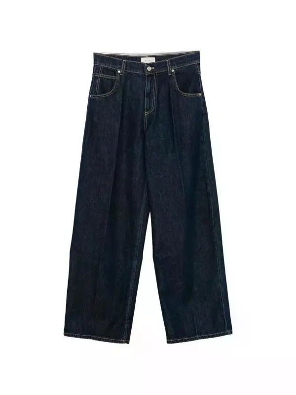 VICOLO Pressed-crease Wide-leg Jeans - Blue