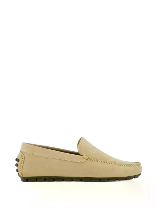 ATELIER VERDI Suede Pebbled-sole Loafers