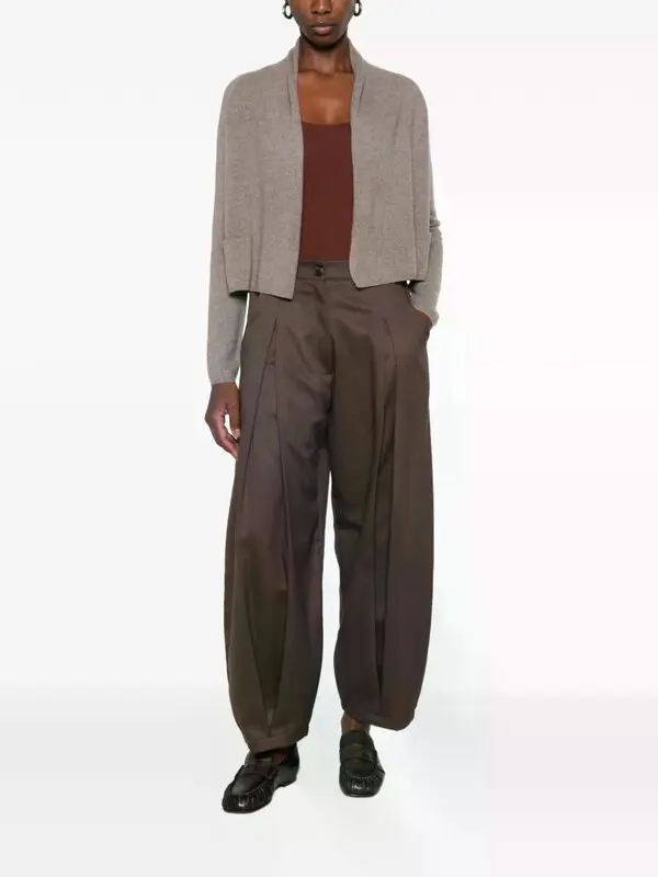 SUSANNE BOMMER Shawl-collar Cropped Cardigan