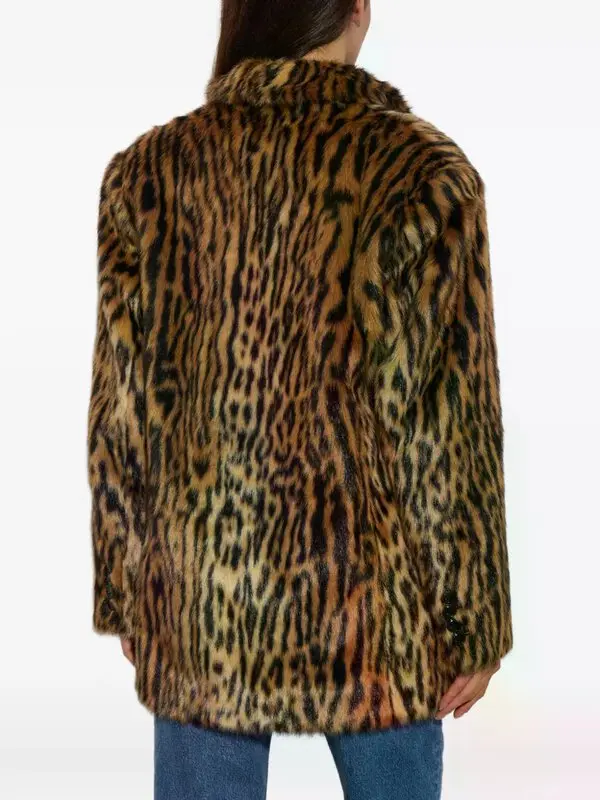 STAND STUDIO Emmie Leopard-print Coat