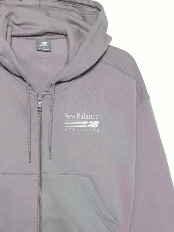 NEW BALANCE Logo-print Zip-fastening Hoodie