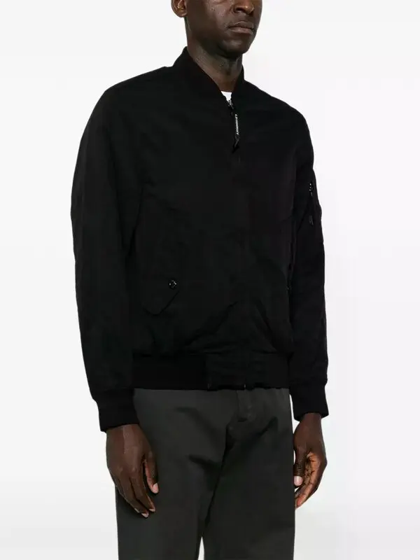 C.P. COMPANY Ribbed-trim Zip-up Jacket