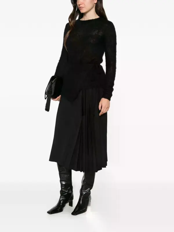 Sú Wrap-tie Asymmetric Sweater