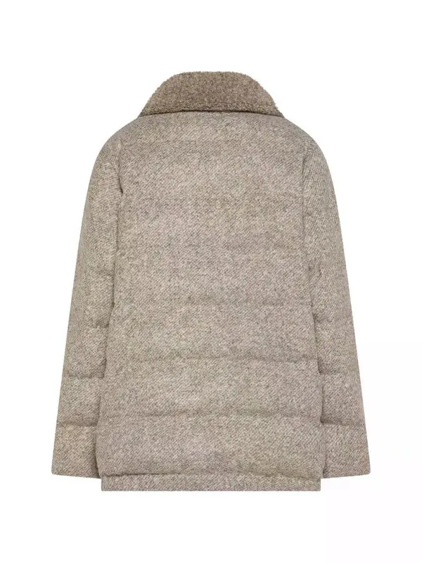 Seventy Shearling-collar Quilted Coat