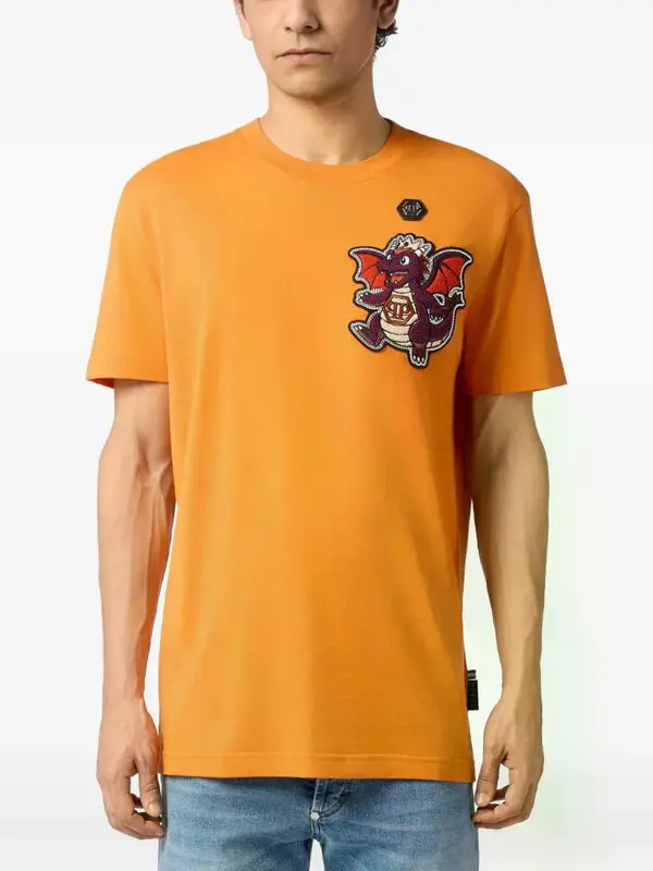 Philipp Plein Dragon-patch T-shirt