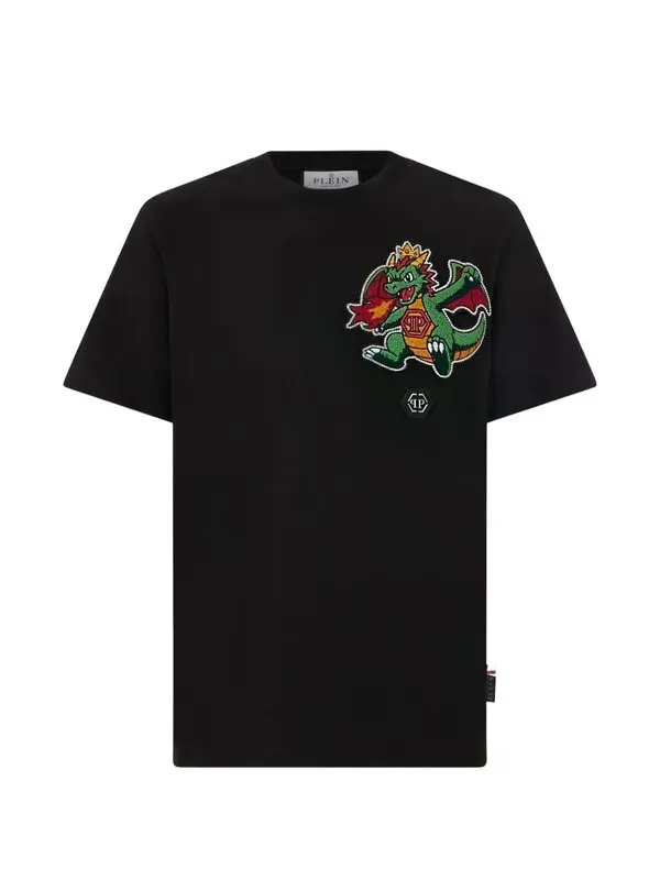 Philipp Plein Dragon-detail Embellished T-shirt