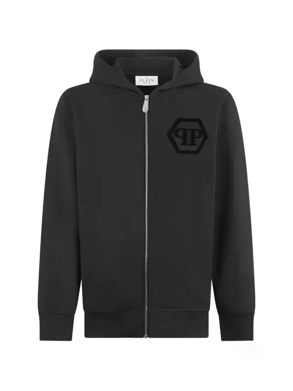 Philipp Plein Logo-patch Zip Hoodie