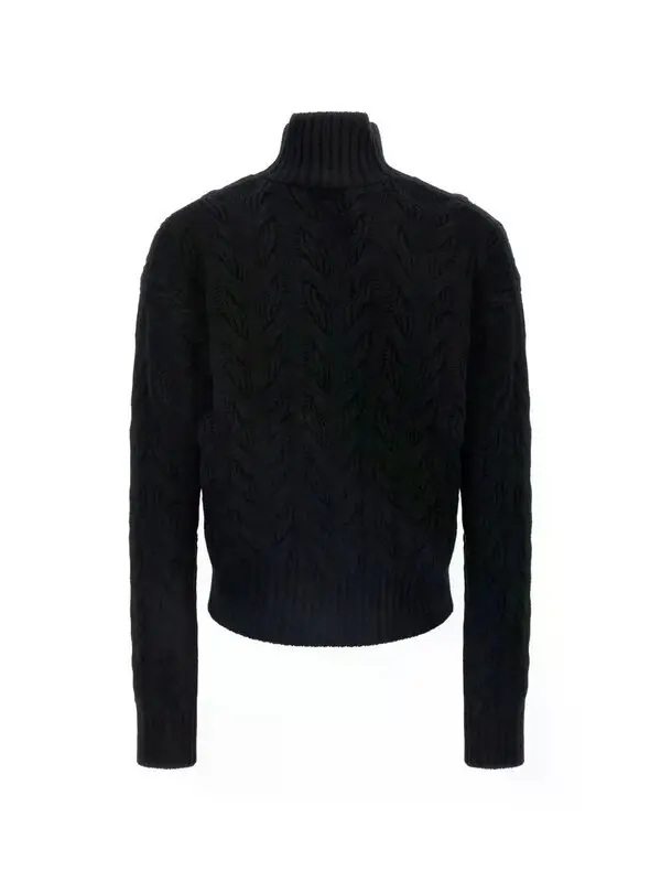 Max Mara Cosmo Cable-knit Sweater - Black