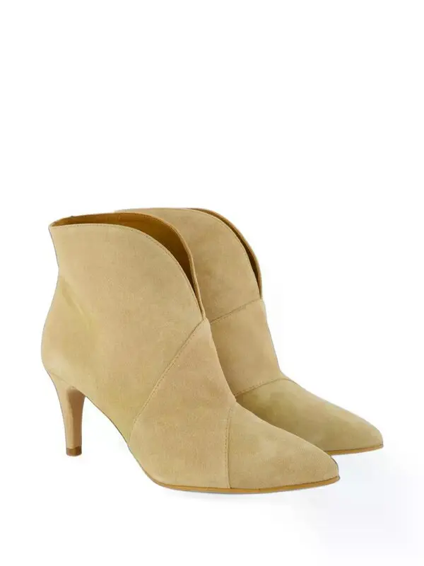 TORAL SHOES Suede Pointed-toe Ankle Boots