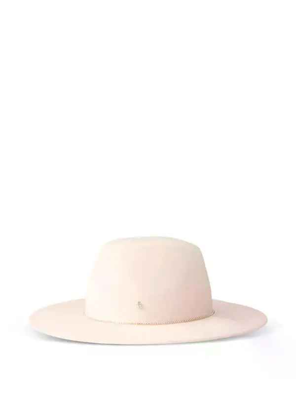 MAISON MICHEL Kyra Bead-trim Fedora Hat - Neutrals