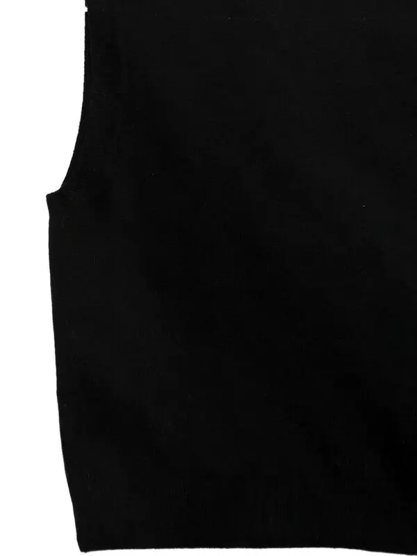 SEMICOUTURE Fine-knit Sleeveless Vest