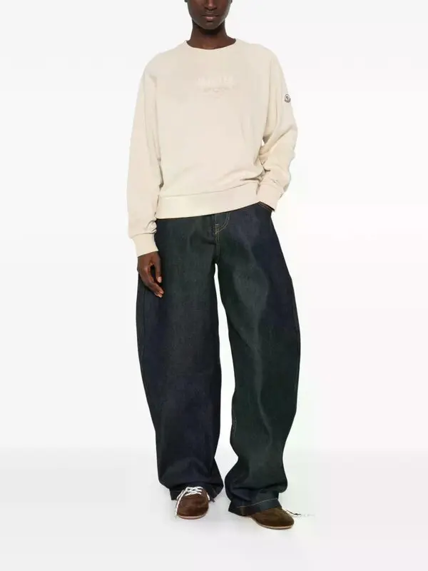 Moncler Logo-embroidered Raglan-sleeve Sweatshirt