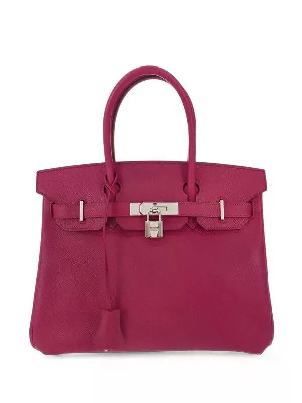 Hermès 2010 30 Birkin Epsom Leather Tote Bag - Red