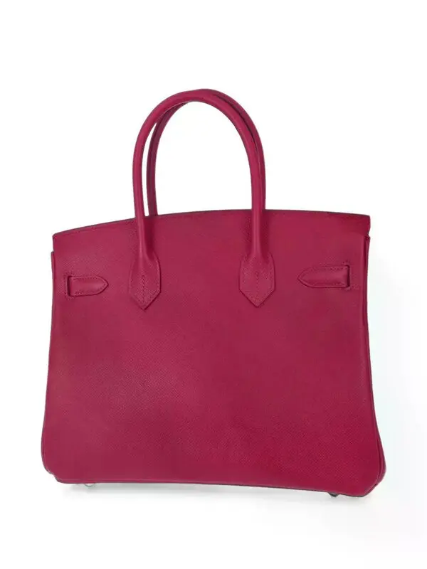 Hermès 2010 30 Birkin Epsom Leather Tote Bag - Red