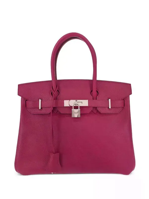 Hermès 2010 30 Birkin Epsom Leather Tote Bag - Red