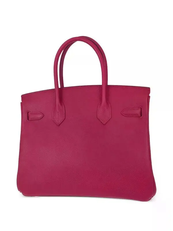 Hermès 2010 30 Birkin Epsom Leather Tote Bag - Red