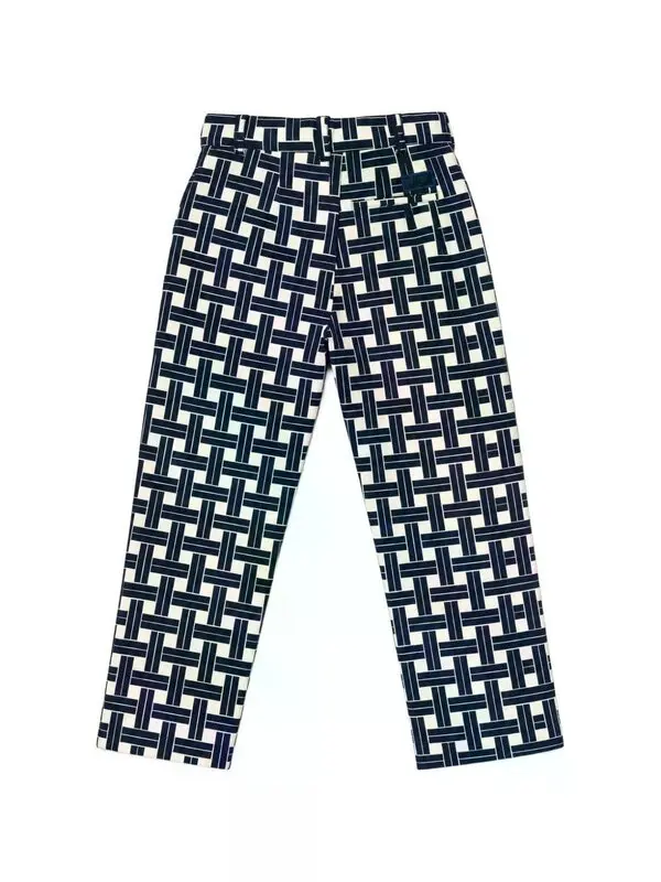 Kenzo Geometric-print Tailored Trousers