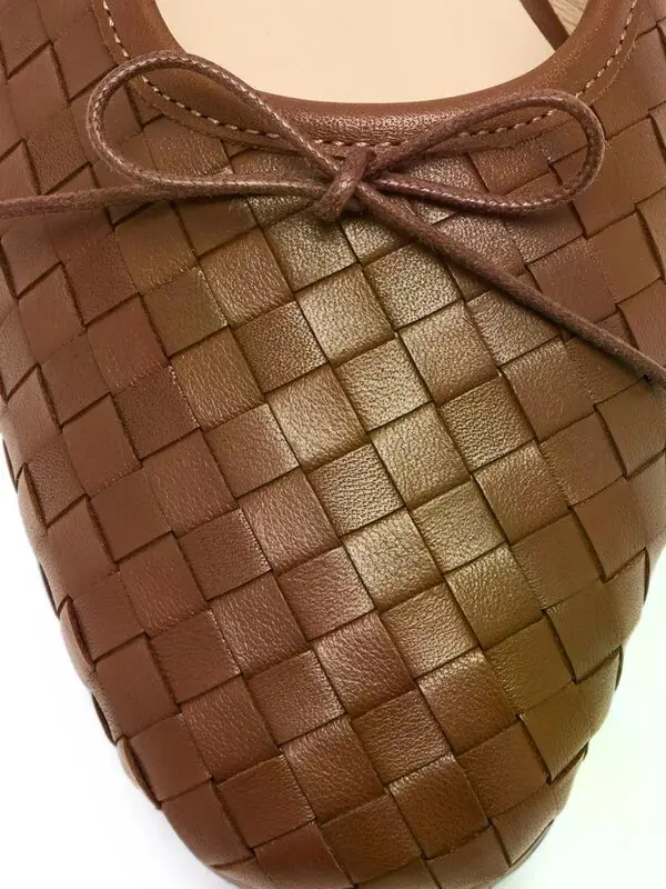 SOPHIQUE Poesia Woven Bow-detail Loafers