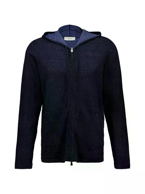 PIACENZA CASHMERE 1733 Zip-up Drawstring Hoodie