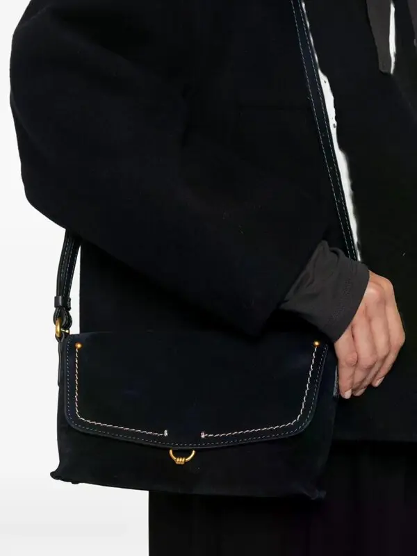 GIANNI CHIARINI Eugenia Suede Crossbody Bag