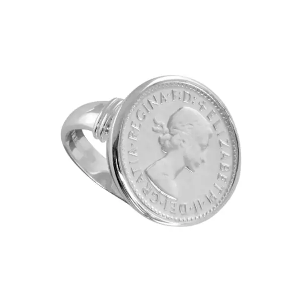 VON TRESKOW Sixpence Coin Ring
