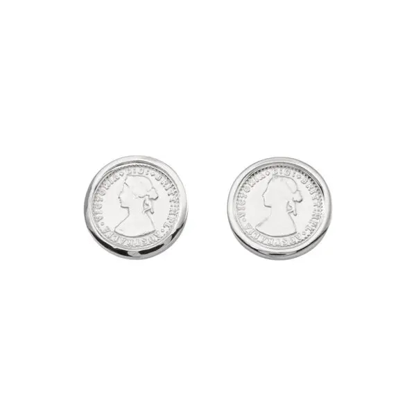 VON TRESKOW Micro Coin Studs