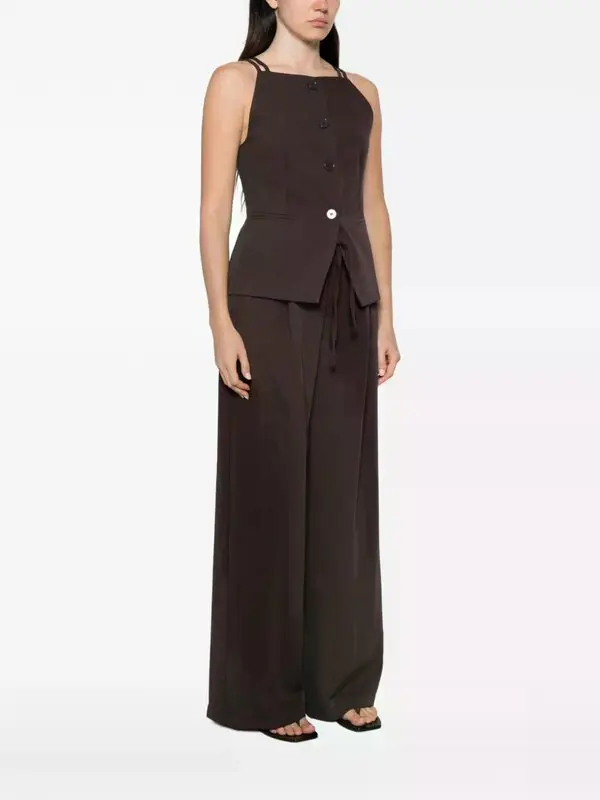 VICOLO Button-up Sleeveless Top