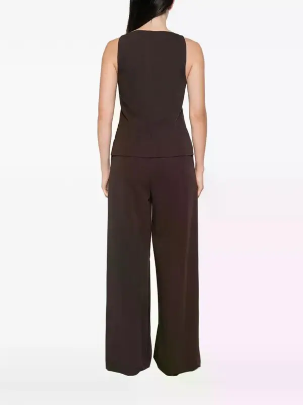 VICOLO Button-up Sleeveless Top