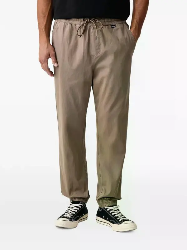Hurley Drawstring Elasticated-cuff Trousers - Grey