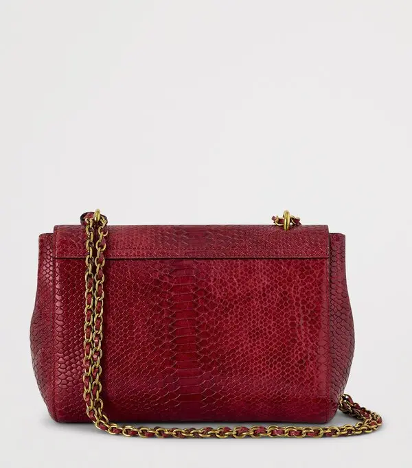 Mulberry Snake-effect Leather Lily Shoulder Bag