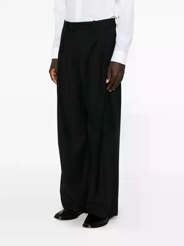 TONYWACK Pleated Wide-leg Trousers