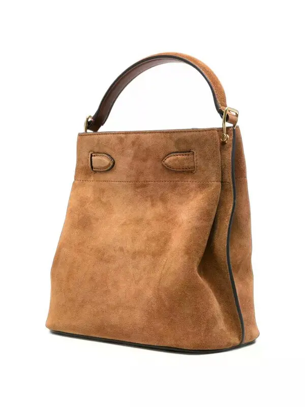 Mulberry Postman's Lock Suede Tote Bag - Brown