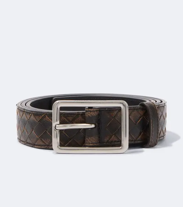 Bottega Veneta Intrecciato Leather Belt