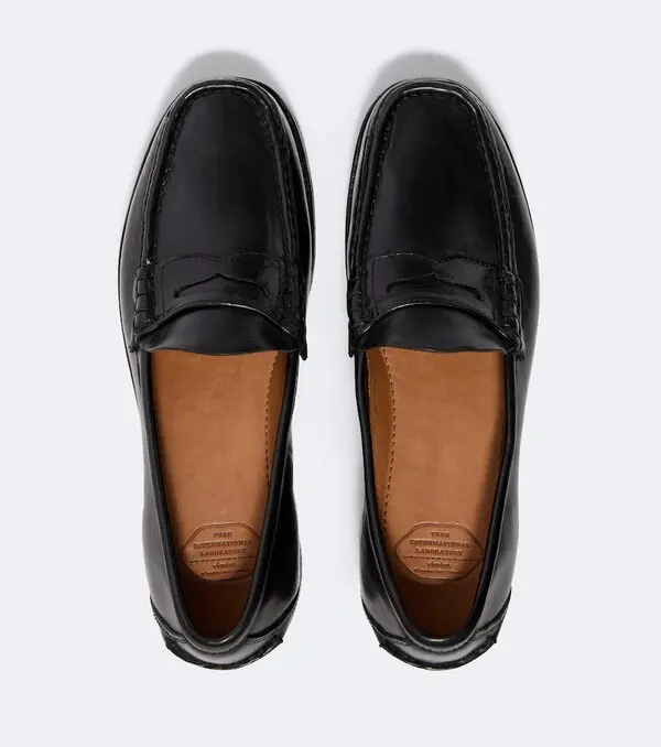 Visvim Fabro-folk Leather Penny Loafers