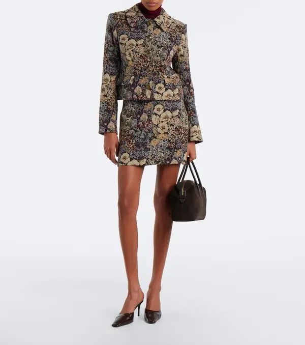Veronica Beard Wilde Floral Jacquard Jacket