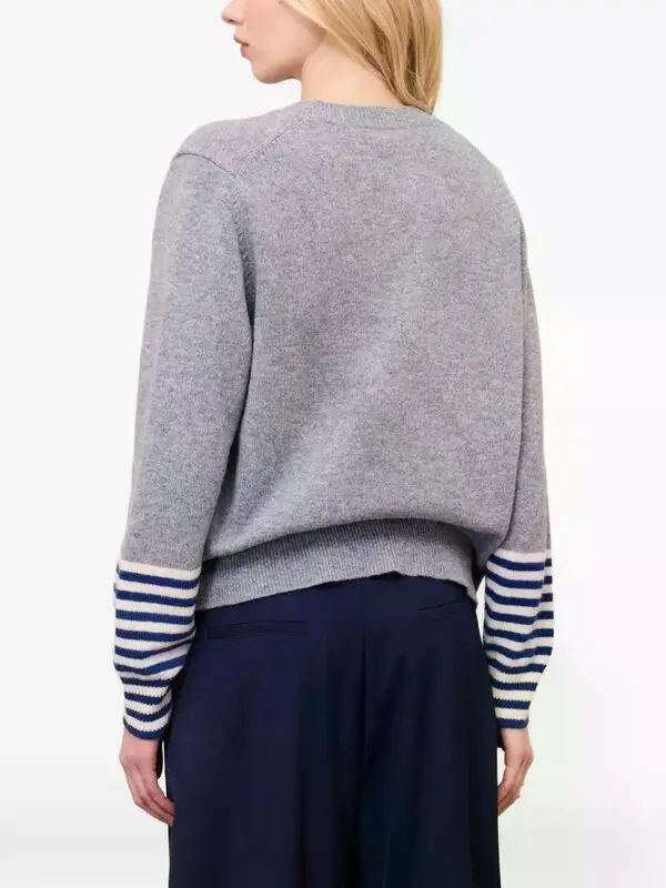 OTTOD'AME Striped-cuff Sweater