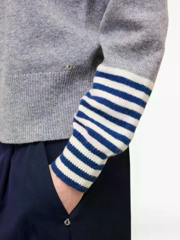 OTTOD'AME Striped-cuff Sweater