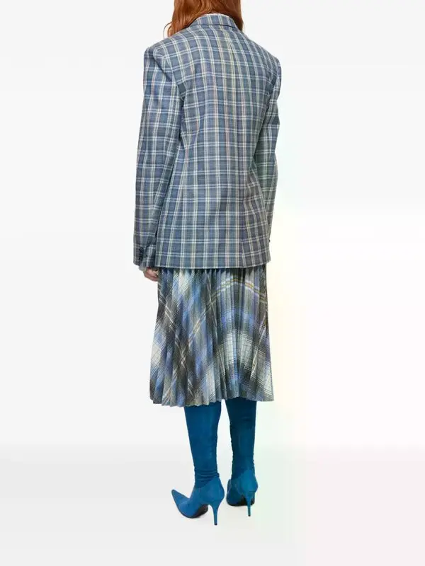 Acne Studios Checked Wool Suit Jacket