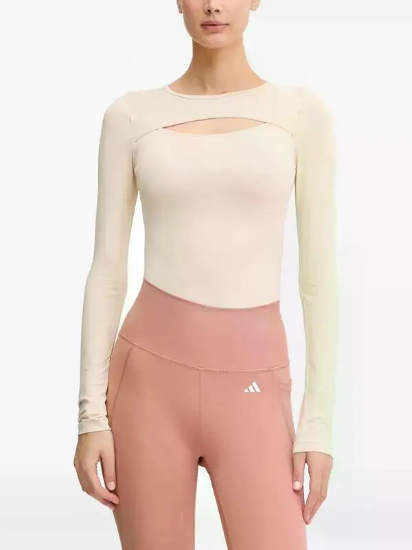 CASALL Cut-out Long-sleeve Bodysuit - Neutrals