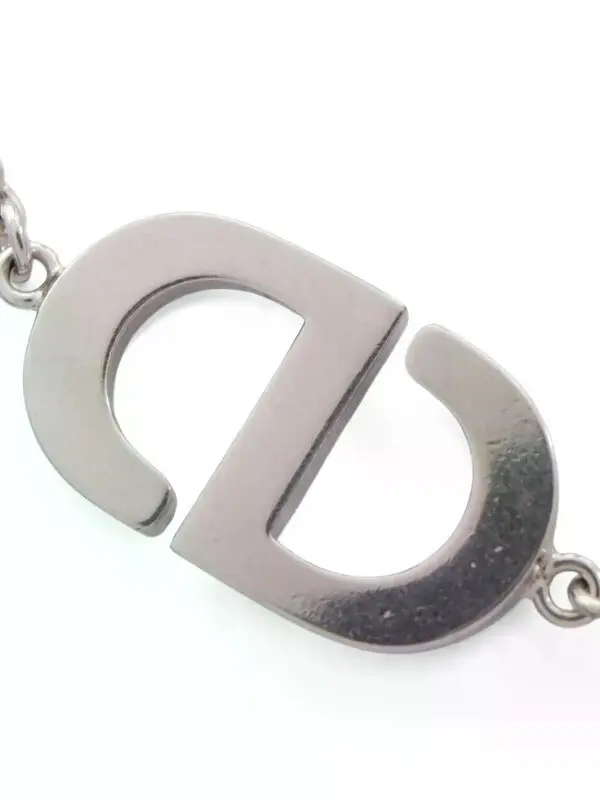 Dior 2010s Cd Logo-detail Rhinestone Bracelet